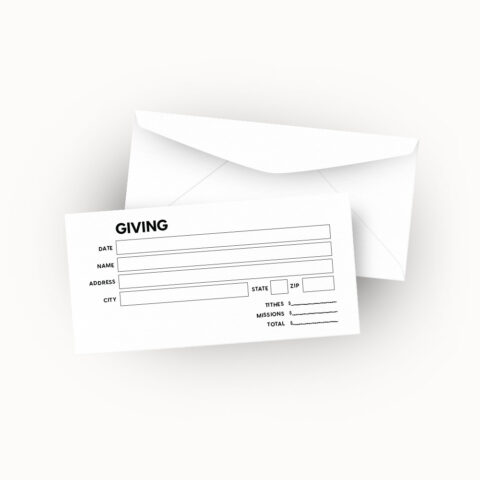 Pew-Size Offering Envelopes - Radiant Printing