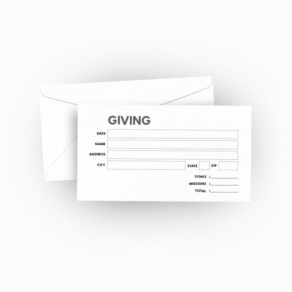 Standard Offering Envelopes - Radiant Printing